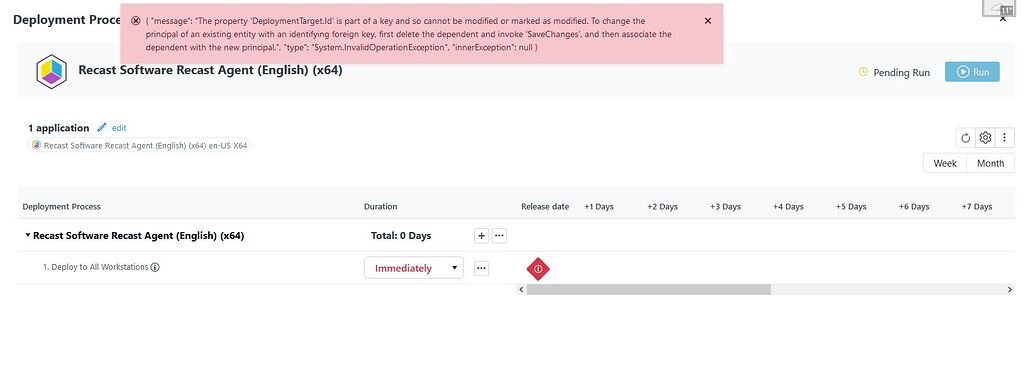 Rms Application Manager Deployment Error Right Click Tools Enterprise Recast Software Discourse