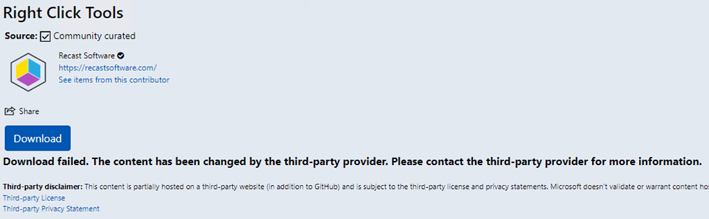 RCT installation fails - Right Click Tools- Community - Recast Software ...